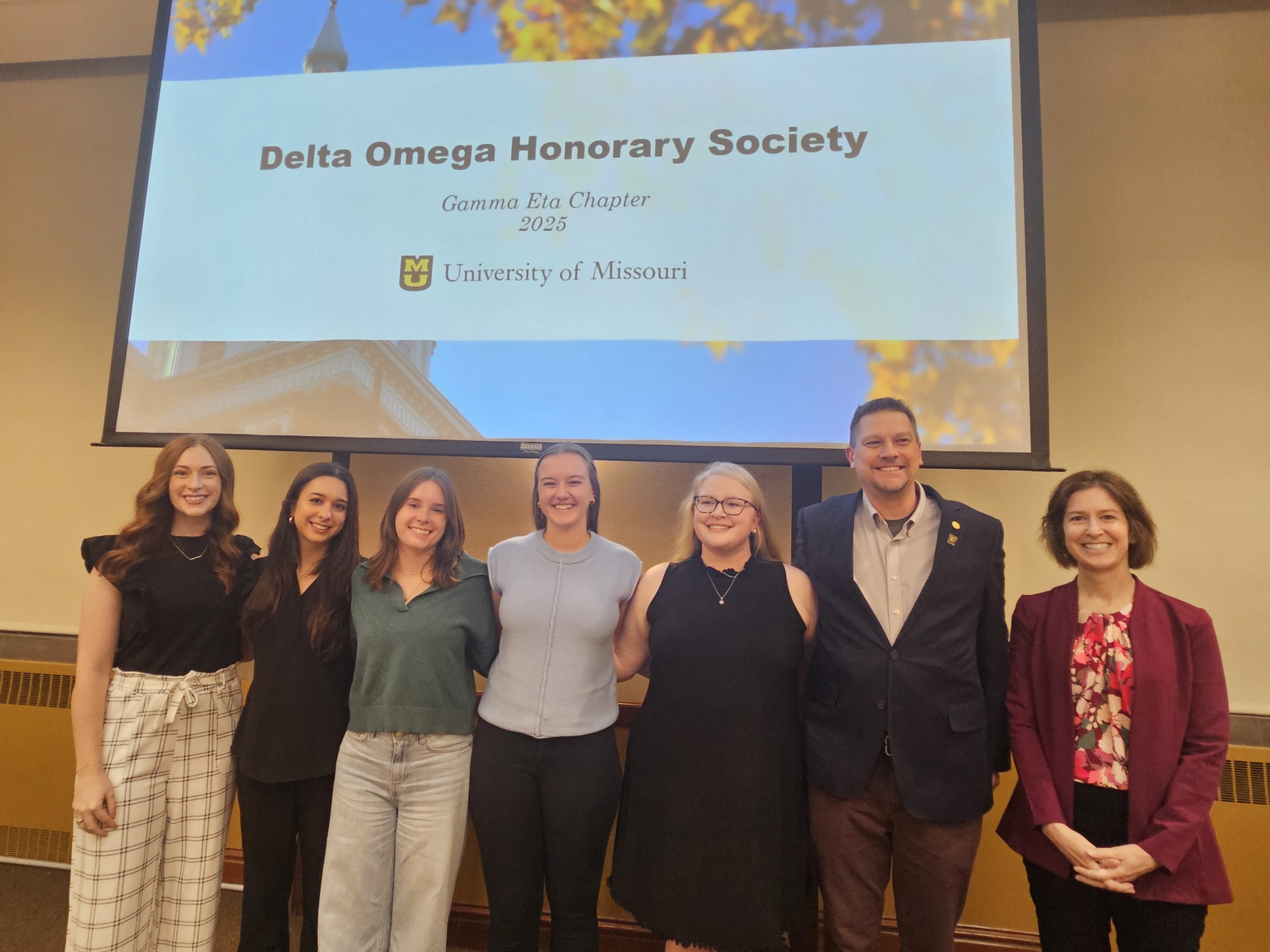 Gamma Eta Chapter of Delta Omega welcomes 2025 inductees